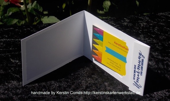 Technik Blog Hop die 2te – Matchbook Card – Kerstins Kartenwerkstatt
