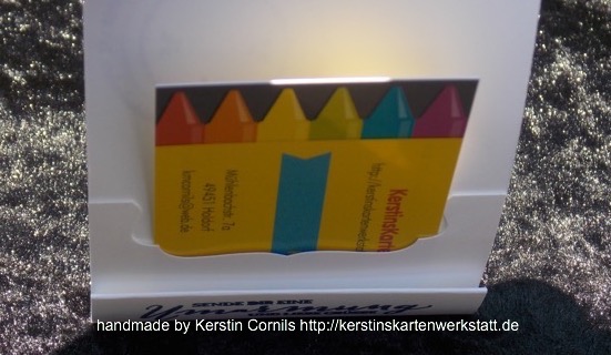 Technik Blog Hop die 2te – Matchbook Card – Kerstins Kartenwerkstatt